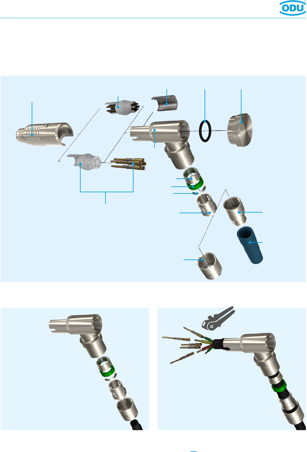 ODU MINI-SNAP F Assembly Instruction Datasheet by ODU | Digi-Key Electronics